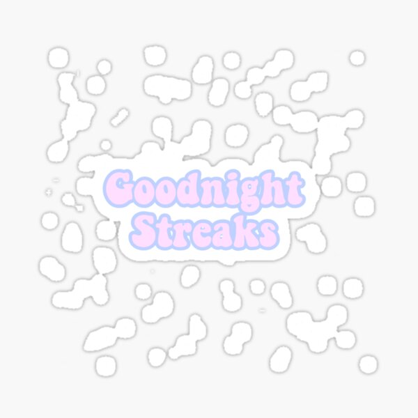 "Snapchat Goodnight Streaks" Sticker for Sale by 6ngel | Redbubble