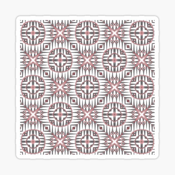 "Frozen Scroll Flower Kaleidoscope" Sticker for Sale by BrianaDragon2 ...