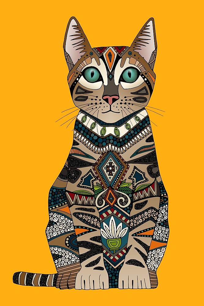 "bengal cat saffron" by Sharon Turner | Redbubble
