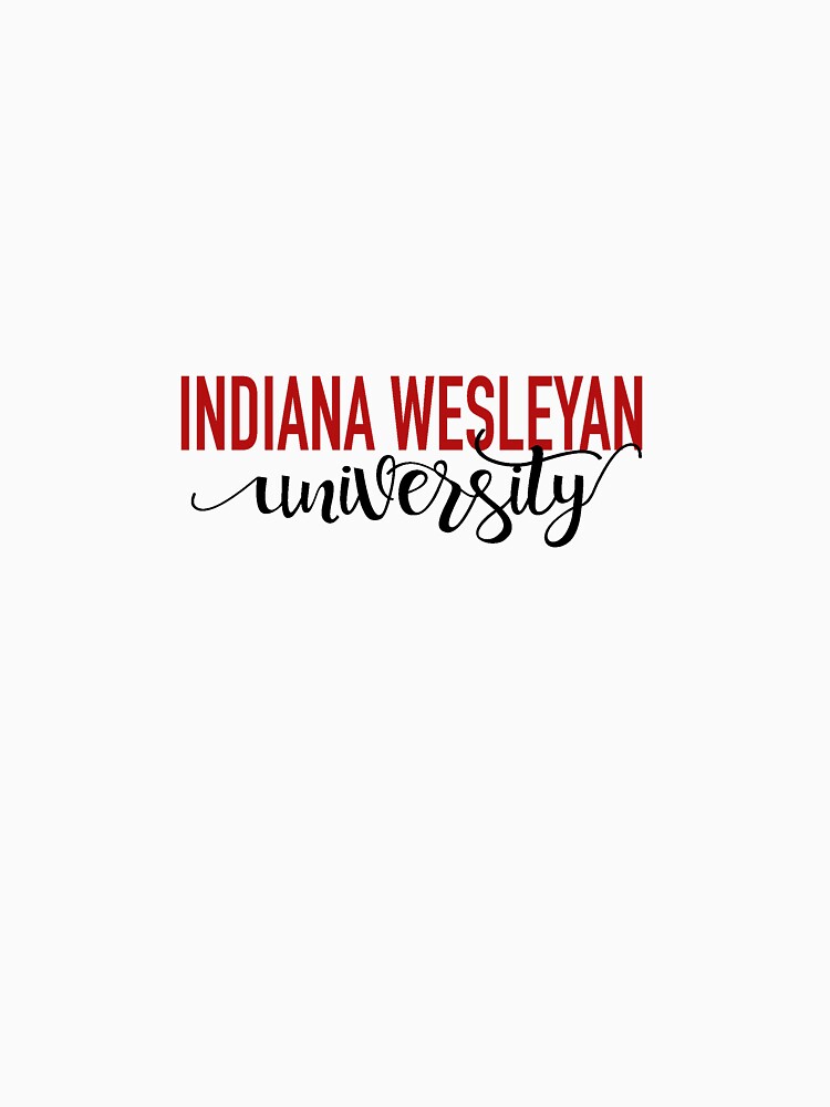 "Indiana Wesleyan script" T-shirt for Sale by knuss34 | Redbubble | iwu ...