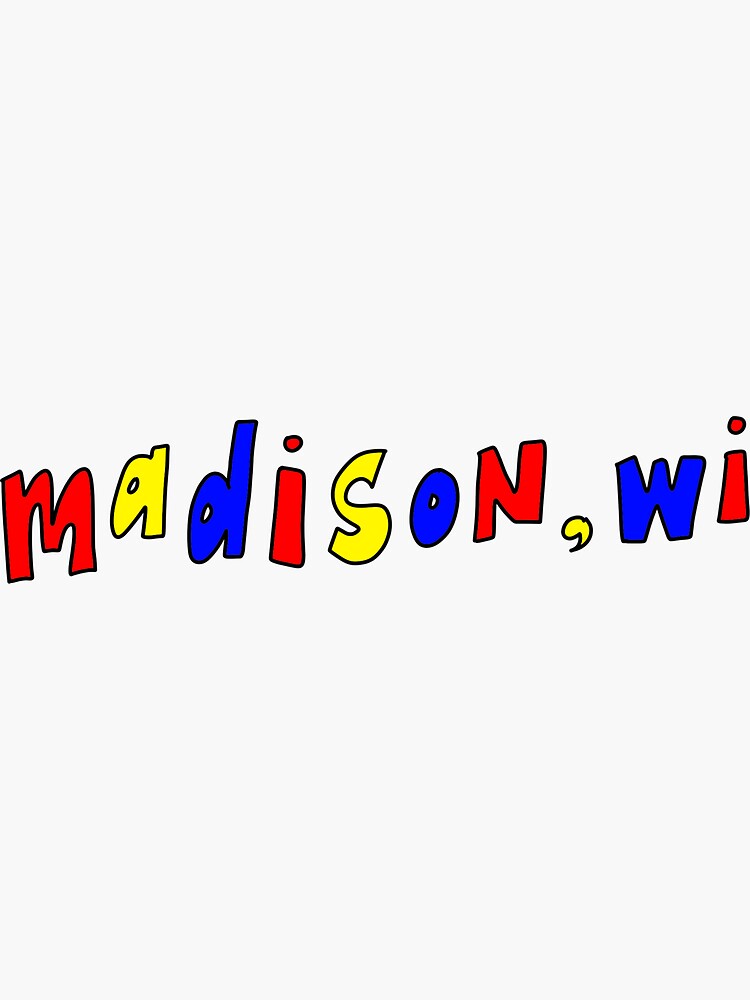 "madison wisconsin aesthetic" Sticker for Sale by giselegosset | Redbubble