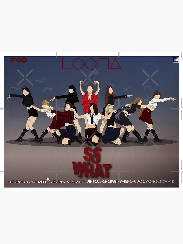 "LOONA IM SO BAD SO WHAT POSTER STYLE" Photographic Print by Jedi-amt ...