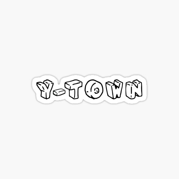 "Y-TOWN" Sticker for Sale by aep54 | Redbubble