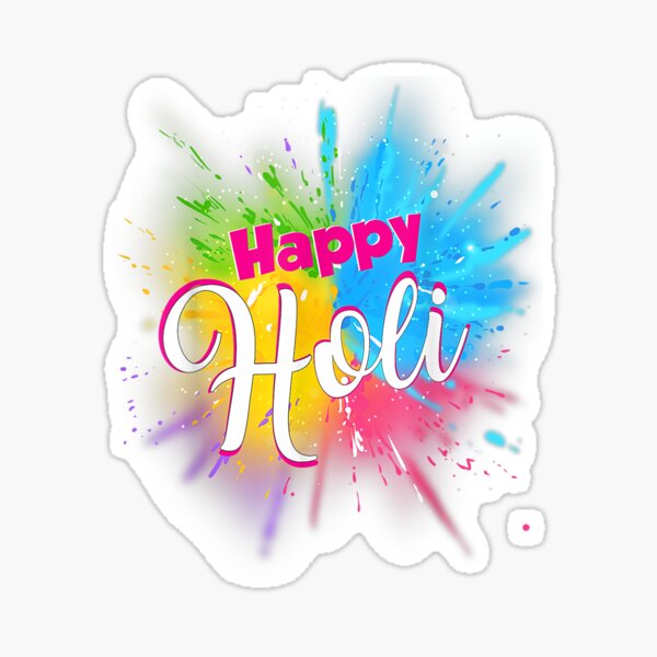 Happy Holi Stickers | Redbubble