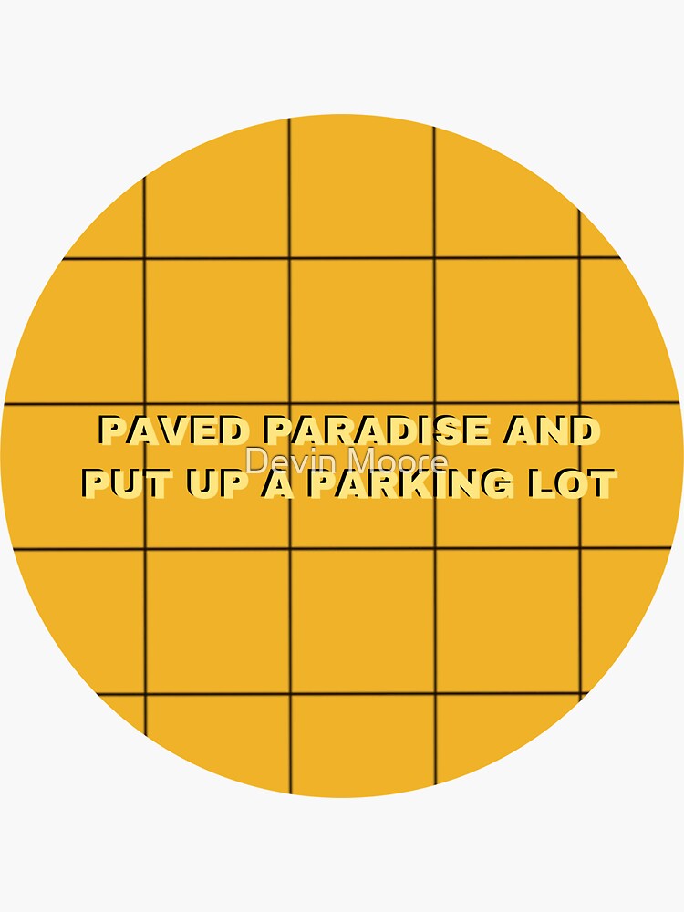 "Big Yellow Taxi Sticker" Sticker by devinlovesharry | Redbubble