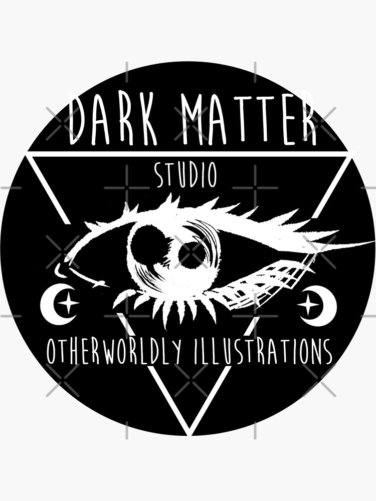 "Dark Matter Studio Official Logo" Sticker by drkmatt3rstudio | Redbubble