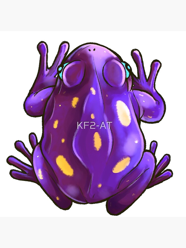"Purple Frog" Art Print for Sale by KF2-AT | Redbubble