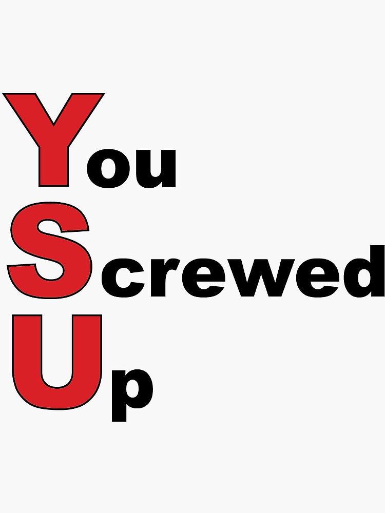 "YSU" Sticker for Sale by aep54 | Redbubble