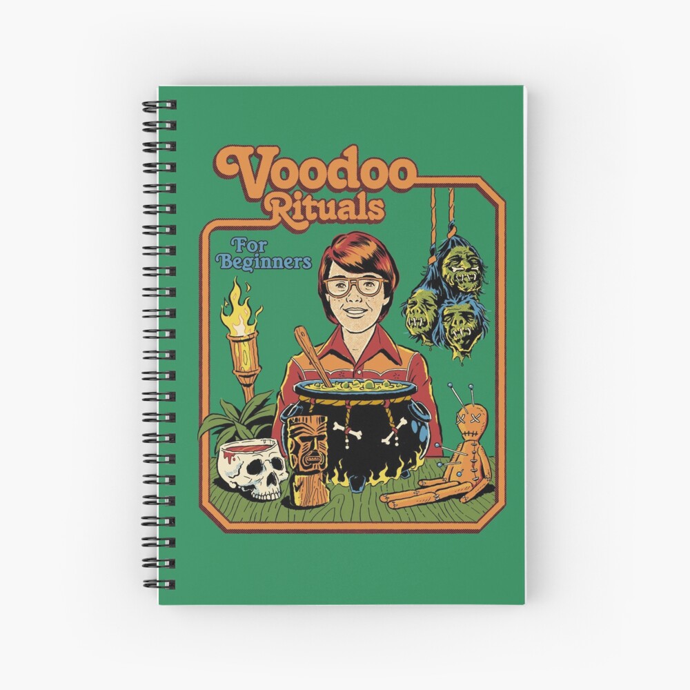 "Voodoo Rituals For Beginners" Spiral Notebook by stevenrhodes | Redbubble