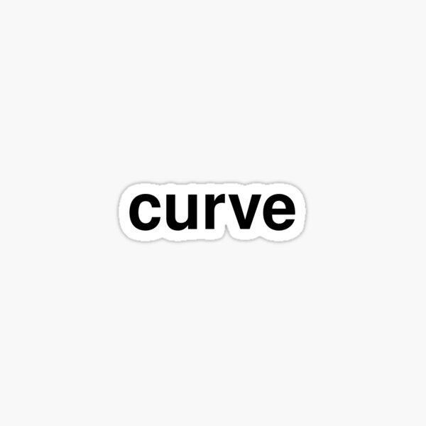 "curve" Sticker by ninov94 | Redbubble