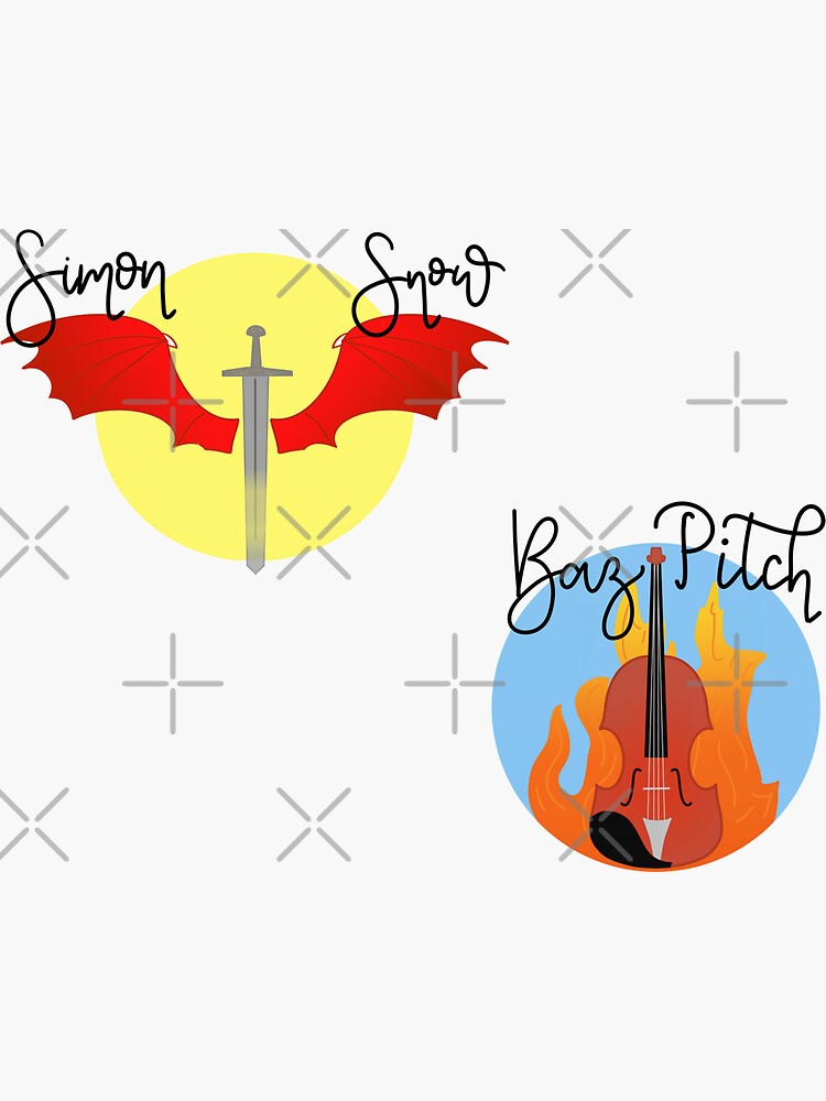 "Simon and Baz" Sticker for Sale by balletdancercb | Redbubble