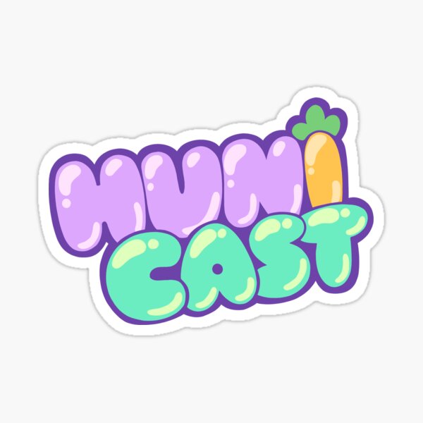 "HuniCast" Sticker for Sale by toffeefeathers | Redbubble