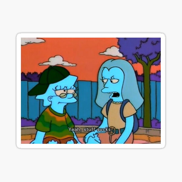 "hippy lisa" Sticker by kikinova0art | Redbubble