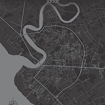 "Muar Malaysia City Map Art Deco" Poster for Sale by localprideart ...