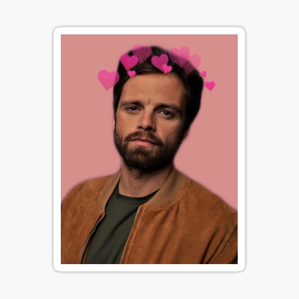 "Sebastian Stan " Sticker for Sale by Blanksweets | Redbubble