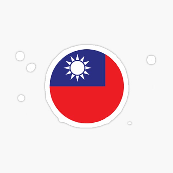"Taiwan Flag" Sticker for Sale by leilanilai | Redbubble