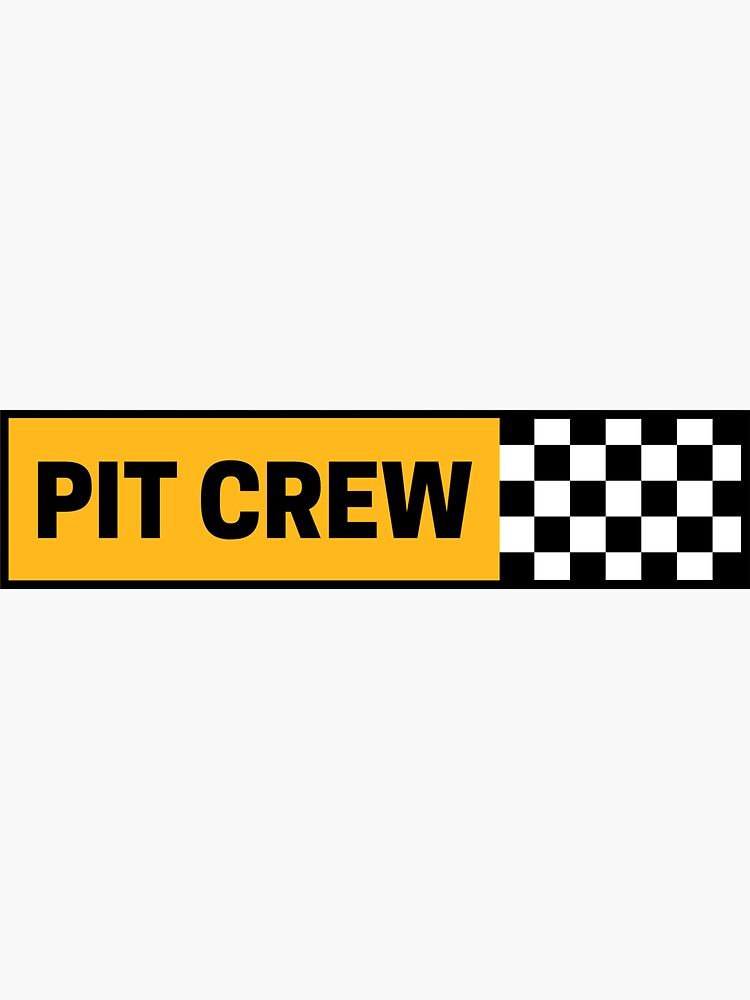 "Pit Crew" Sticker for Sale by BoobieTrap | Redbubble