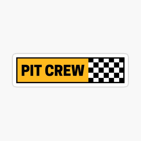 "Pit Crew" Sticker for Sale by BoobieTrap | Redbubble