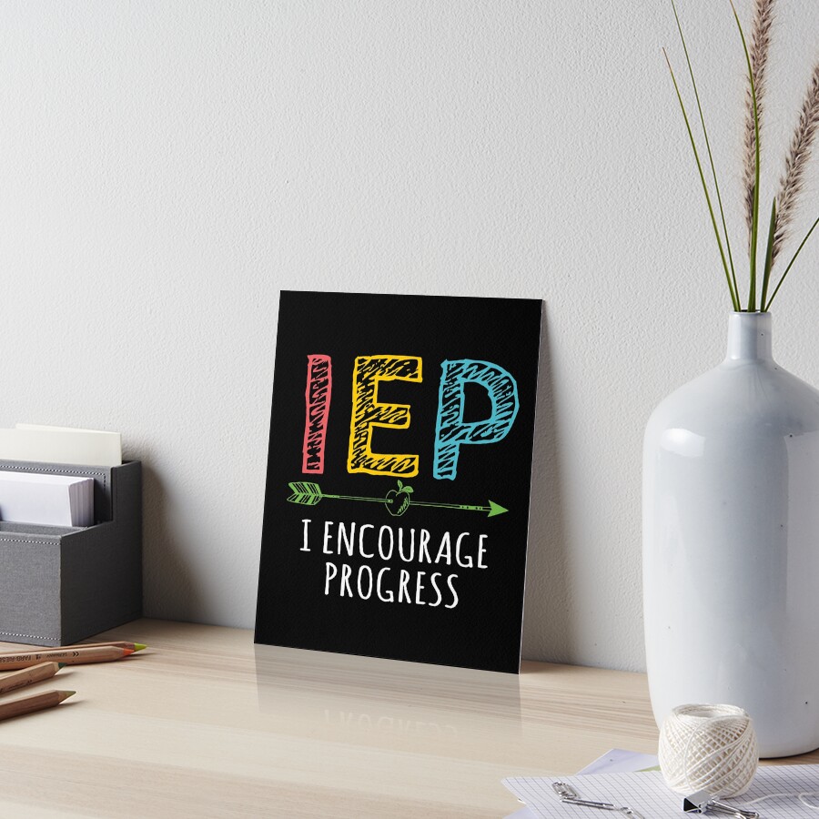 "IEP I Encourage Progress Arrow Apple Special Education School Teacher ...