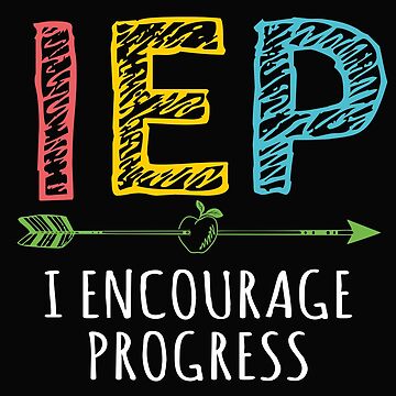 "IEP I Encourage Progress Arrow Apple Special Education School Teacher ...