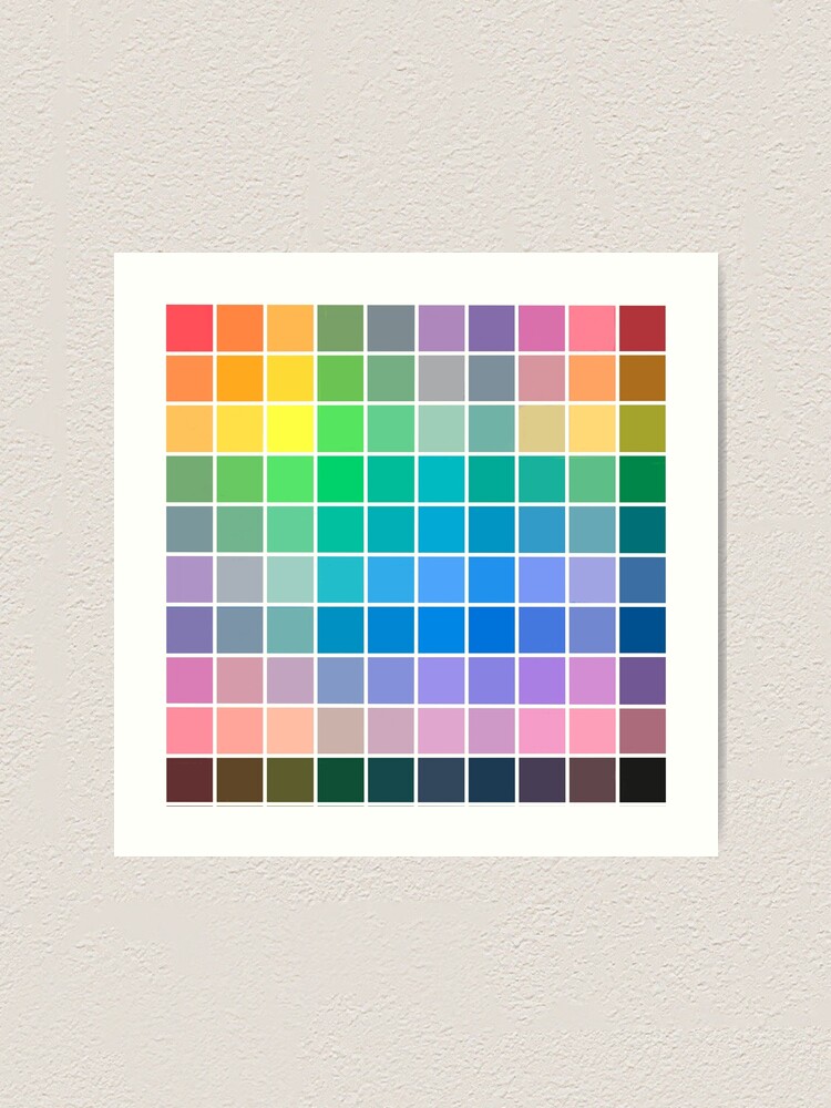 "RISOGRAPH Style block Colour chart" Art Print by rinah13art | Redbubble