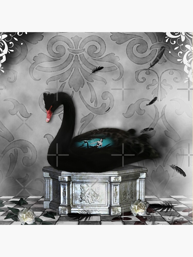 "Wonderful black swan with dark mermaid" Poster by nicky2342 | Redbubble