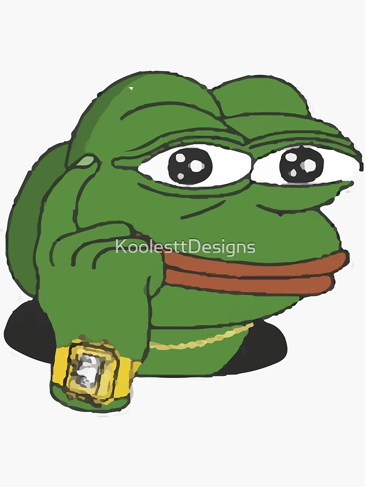 Pegatina «Pepe la rana meme» de GodsHome | Redbubble