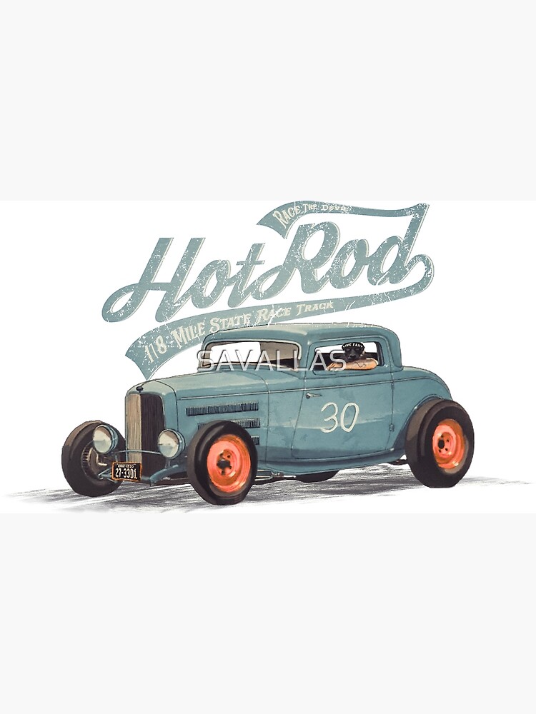 "Hot Rod - Race The Devil" Poster for Sale by SAVALLAS | Redbubble