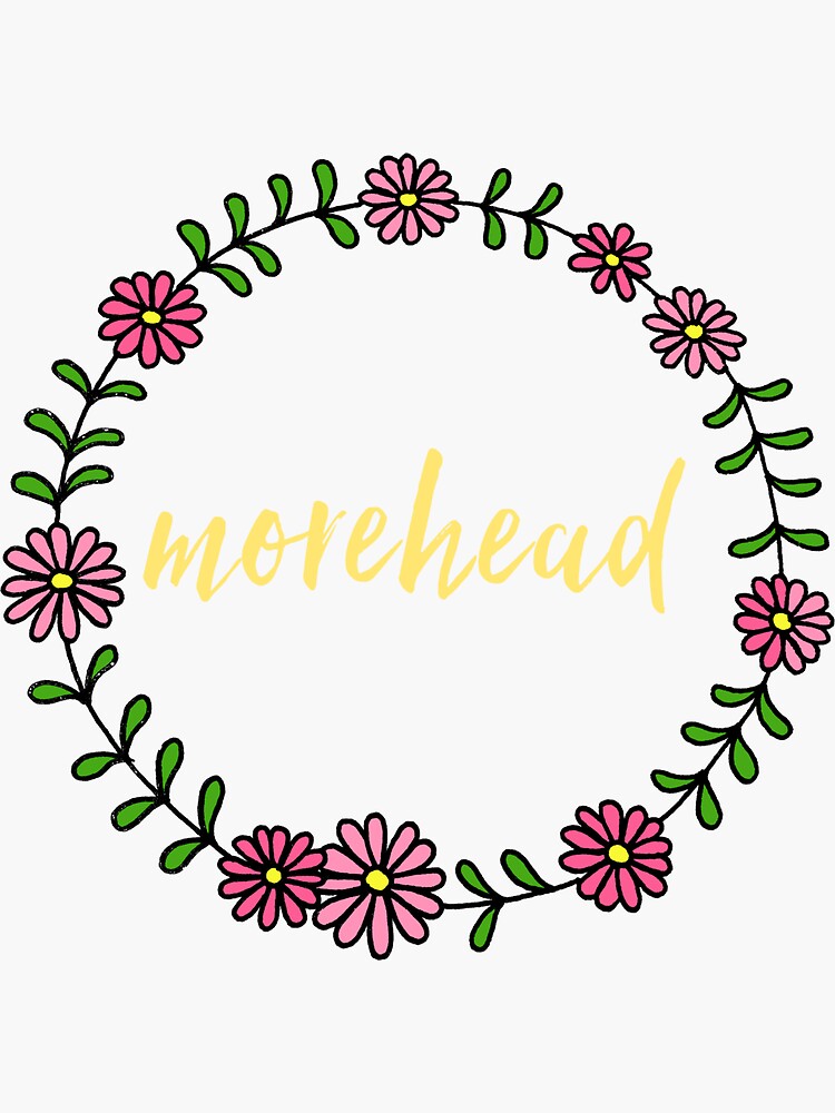 "Morehead flowers" Sticker for Sale by laurenpcomp33 | Redbubble