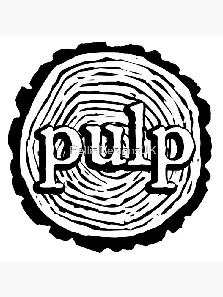 "Pulp Band Trunk / Baumringe, Black & White Fan Artwork & Logo - Drucke ...