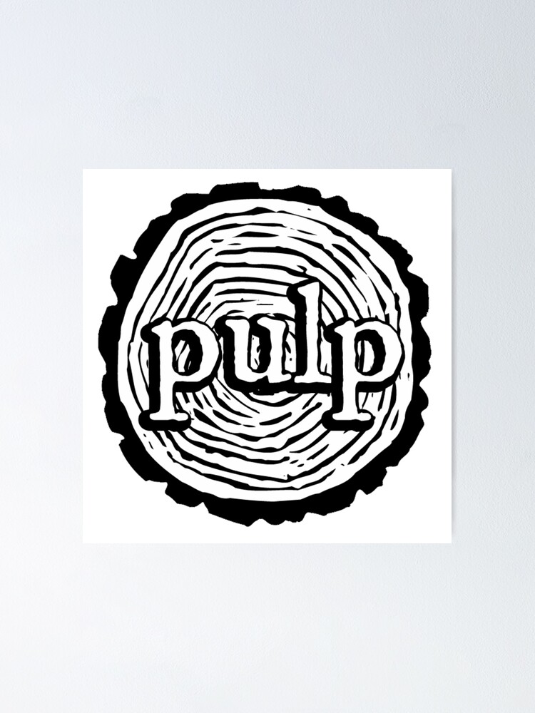 "Pulp Band Trunk / Baumringe, Black & White Fan Artwork & Logo - Drucke ...