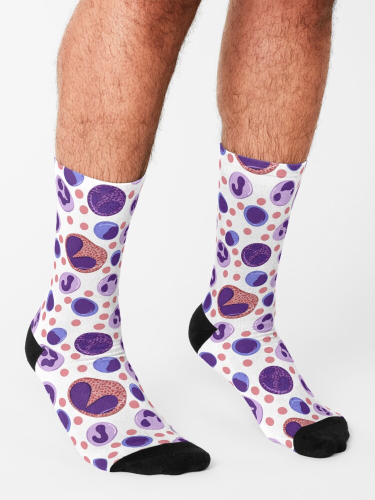 "Large White Blood Cell Pattern" Socks for Sale by Lindsey23art | Redbubble