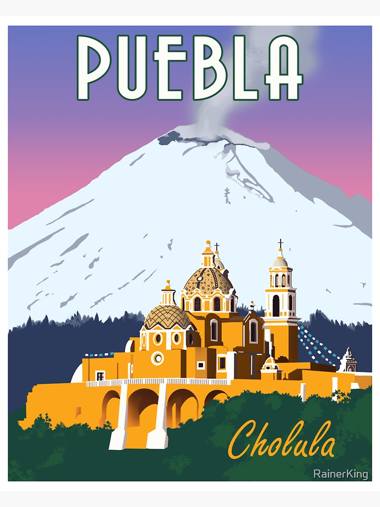 ""El popo" Cholula, Puebla, Mexico" Sticker for Sale by RainerKing ...