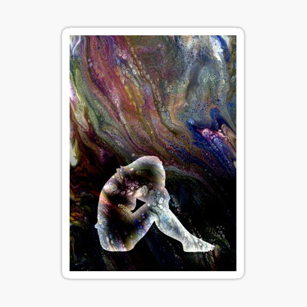 "Personification of Sadness" Sticker by kerravonsen | Redbubble