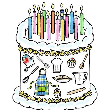 "Happy BIrthday to a Special Baker Chef or Cook" Greeting Card for Sale ...