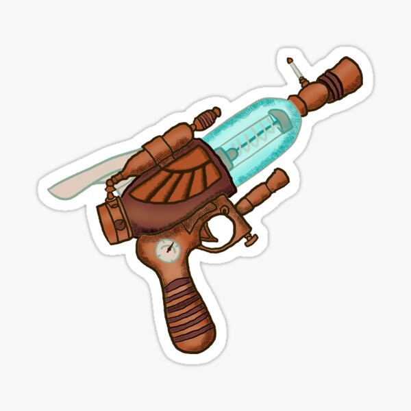 "Steampunk Raygun" Sticker for Sale by paracosmix | Redbubble