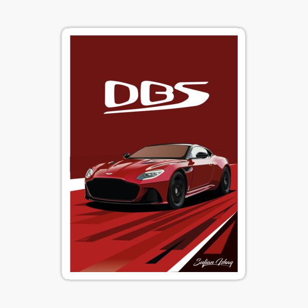"Aston Martin DBS Superleggera" Sticker for Sale by SufianIshaq | Redbubble