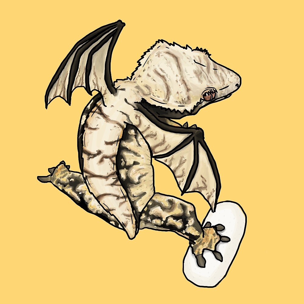 "Crested Gecko Dragon" by roanoke | Redbubble