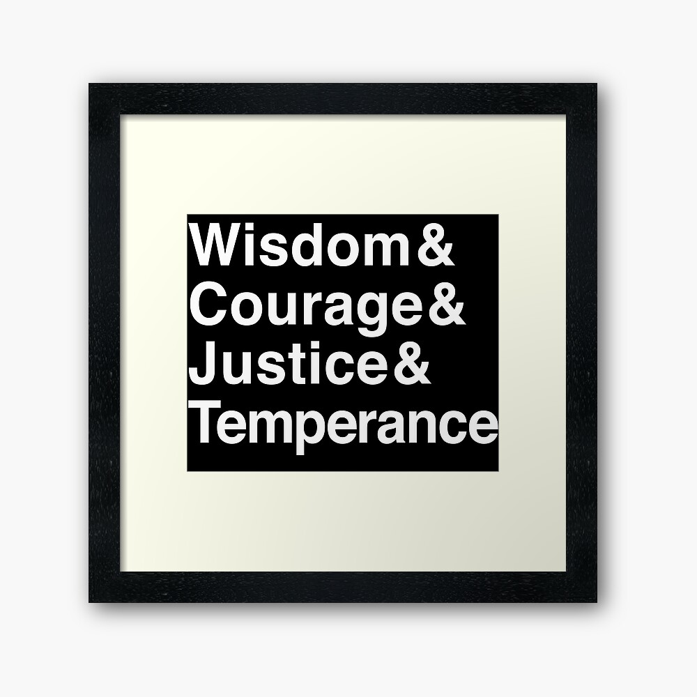 Home Décor Wall Hangings Philosophical Poster Justice Cardinal Virtues ...