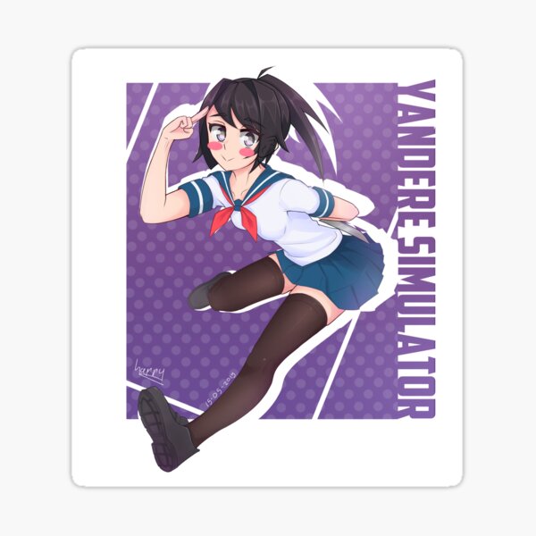 "yandere chan" Sticker for Sale by MR0Switch | Redbubble