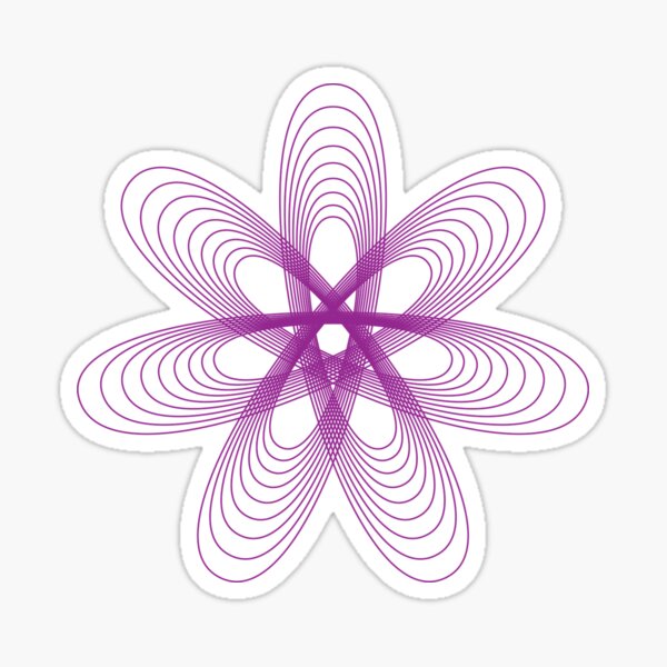 "Spirograph Geometric Art Lost Sacred Geometry " Sticker for Sale by ...