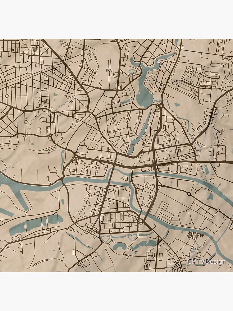 "Kaliningrad Sepia Map" Poster by CPTVDesign | Redbubble