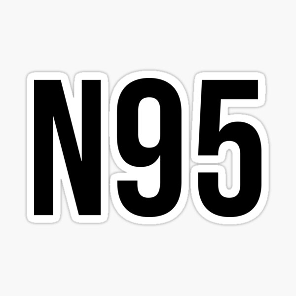 "N95" Sticker by Dator | Redbubble