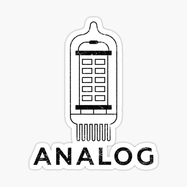 "Vintage Vacuum Tube Amp Valve Electronic Analog Retro Sound" Sticker ...