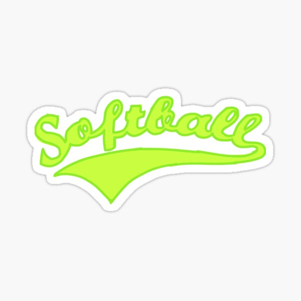 "Softball" Sticker by meliastray | Redbubble