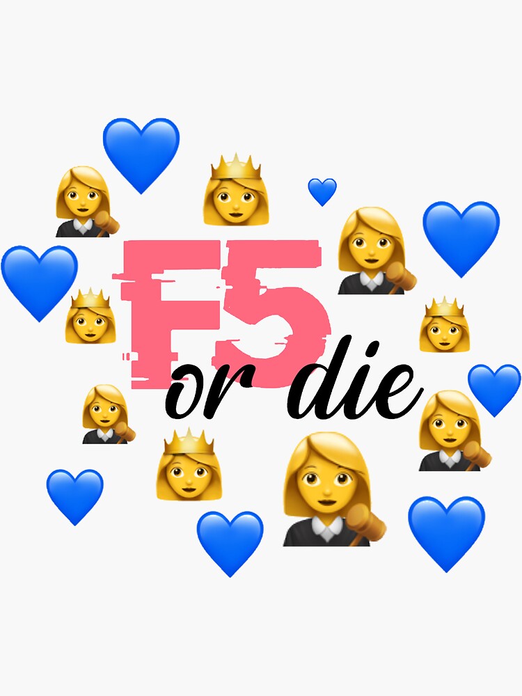 "F5 or die sticker " Sticker by connor-dund | Redbubble