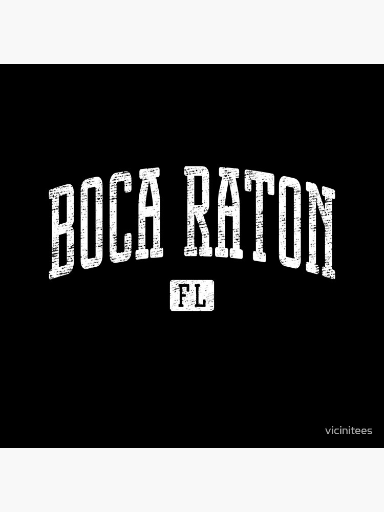 "Boca Raton FL Vintage City" Poster by vicinitees | Redbubble