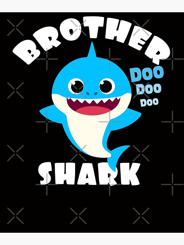 "Brother Shark Gift Cute Baby Shark Design Matching Family Set Doo Doo ...