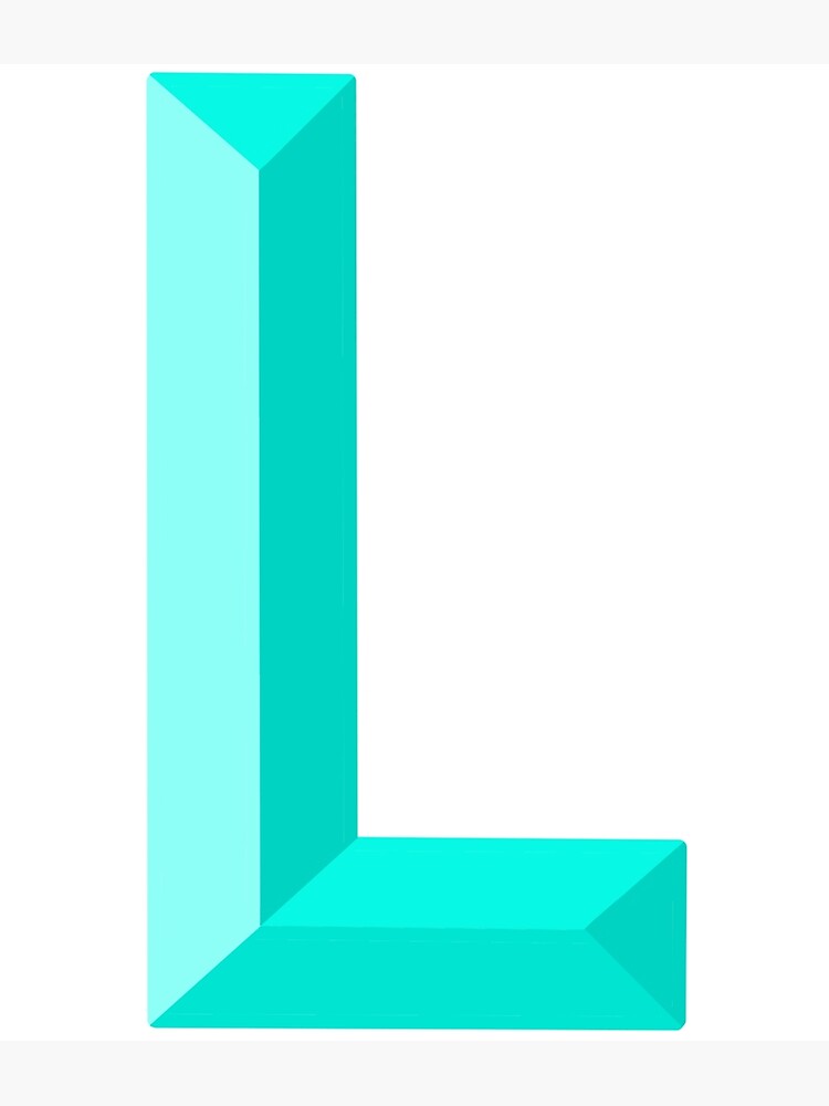 "Bevel Letter "L"" Poster for Sale by isacaste | Redbubble