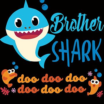 "Brother Shark Gift Cute Baby Shark Design Matching Family Set Doo Doo ...